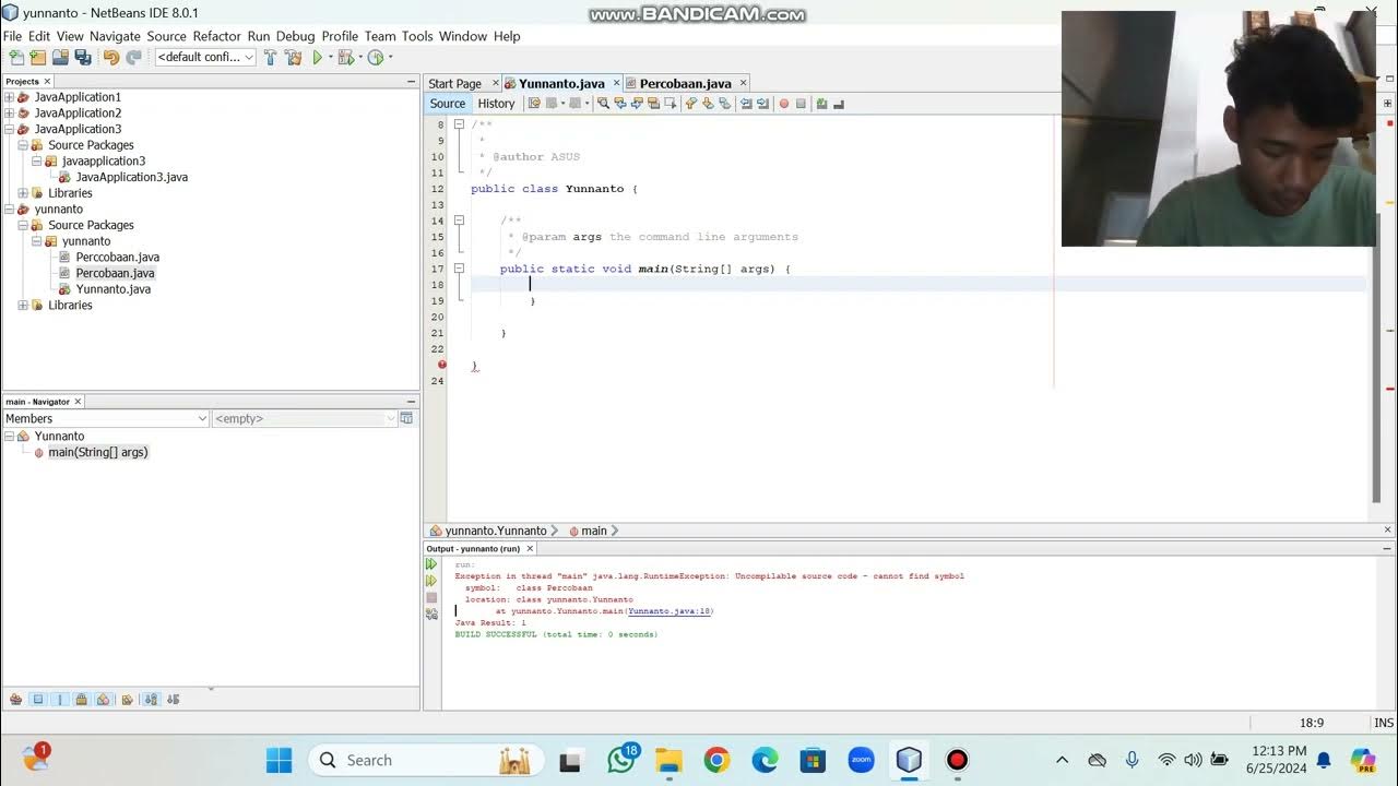 Multiple class pada java - YouTube