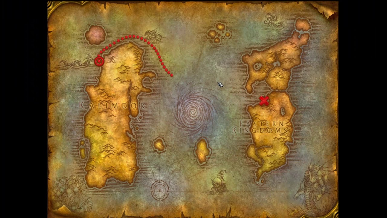 FASTEST WAY Teldrassil to Stormwind (Night elf starting zone to ...