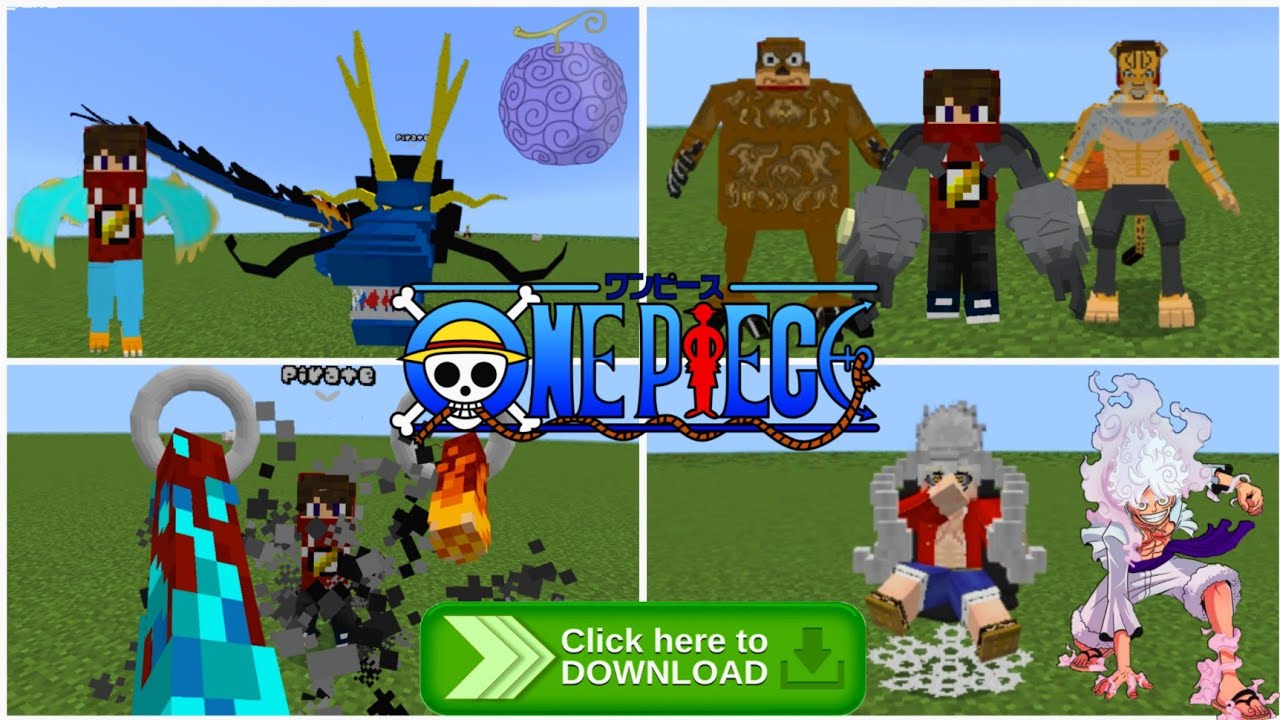 ONE PIECE Addon For Minecraft Pe |LEGEND £vil | - YouTube