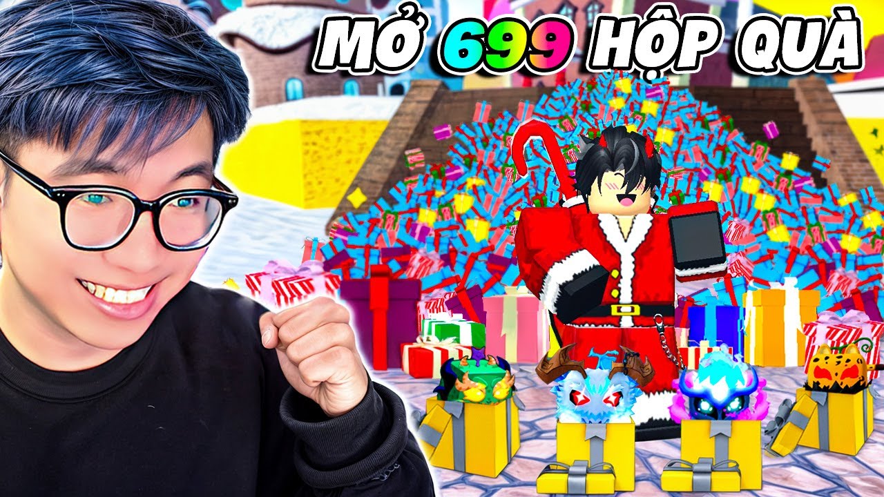 BI HUỲNH THỬ THÁCH 100H MỞ 699 HỘP GIÁNG SINH BÙNG NỔ RA YETI LEOPARD ...