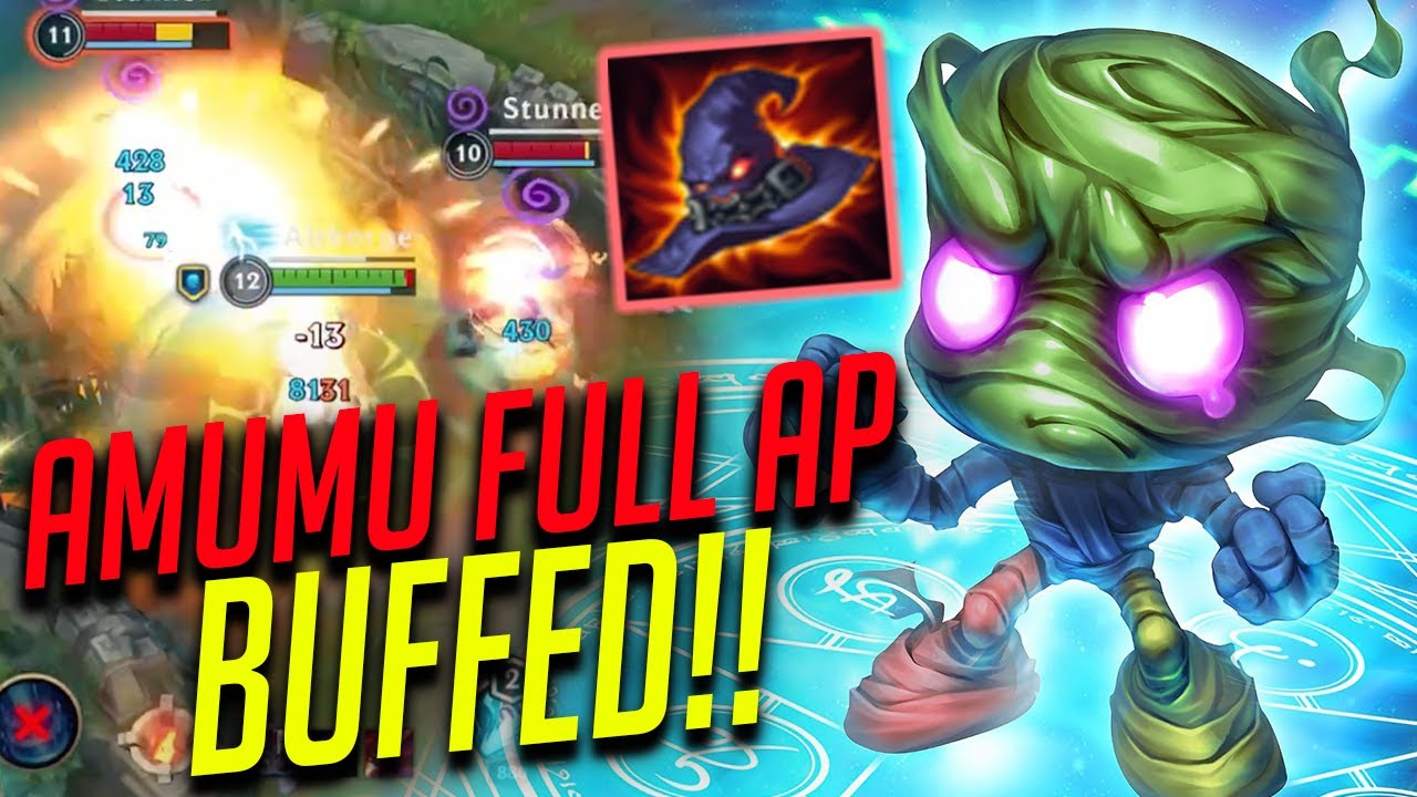 WILD RIFT AMUMU FULL AP BROKEN BUILD ON NEW PATCH BUFFED AMUMU - YouTube