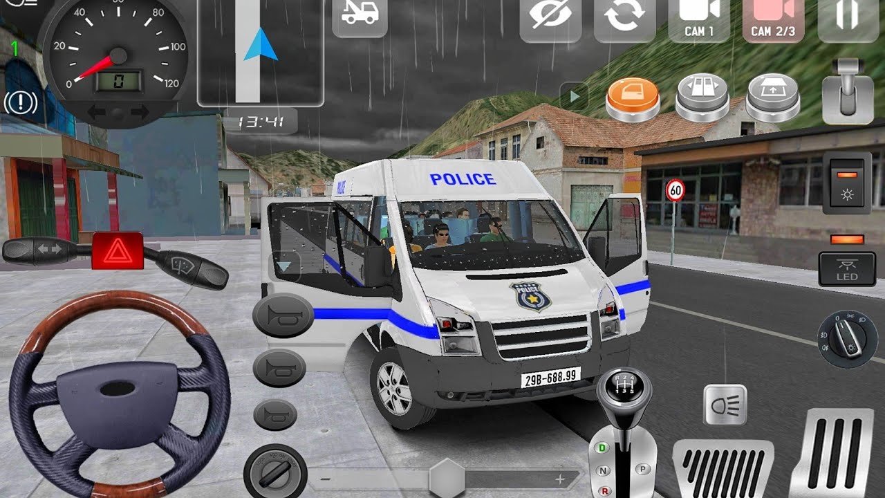 Real Ford Transit Game 3D: Van Police Driving Game! Bus Game Android ...