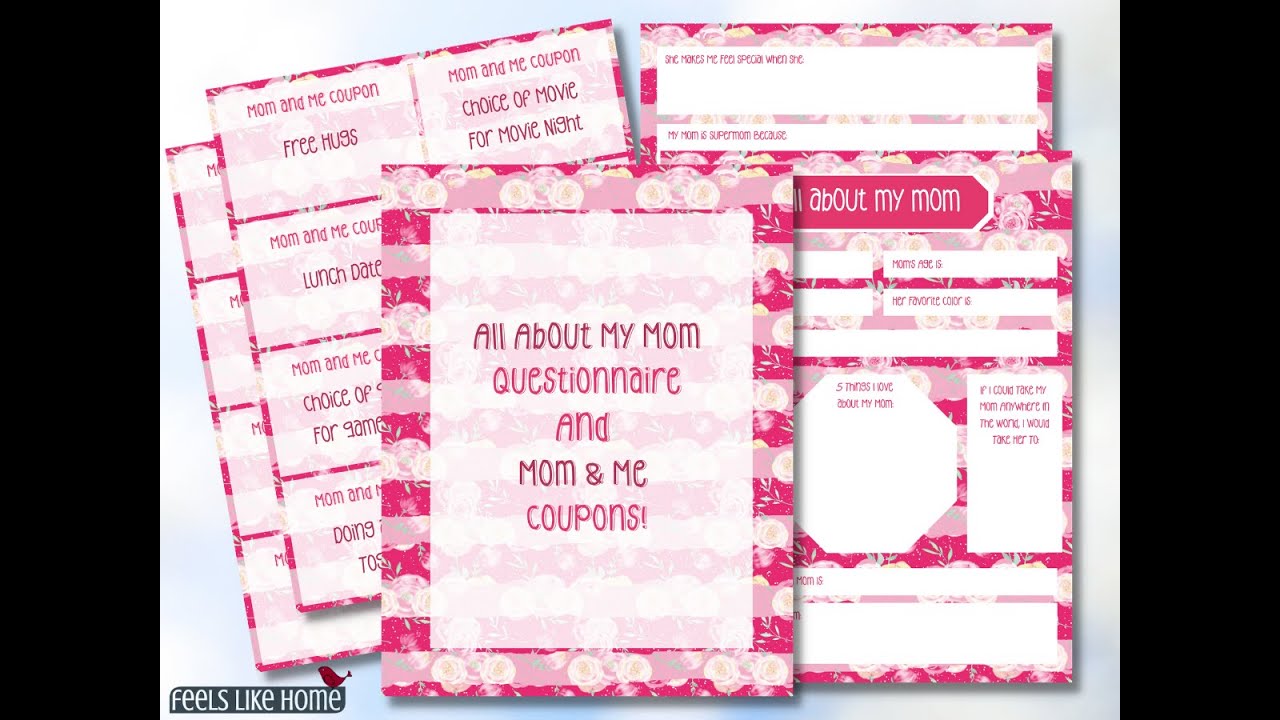 All about my Mom - Mother's Day Interview Questions for Kids - YouTube