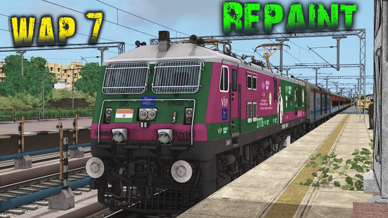 Wap 7 Locomotive | Wap 7 Horn | Wap 7 Repaint | 12874 Jharkhand Swarna ...