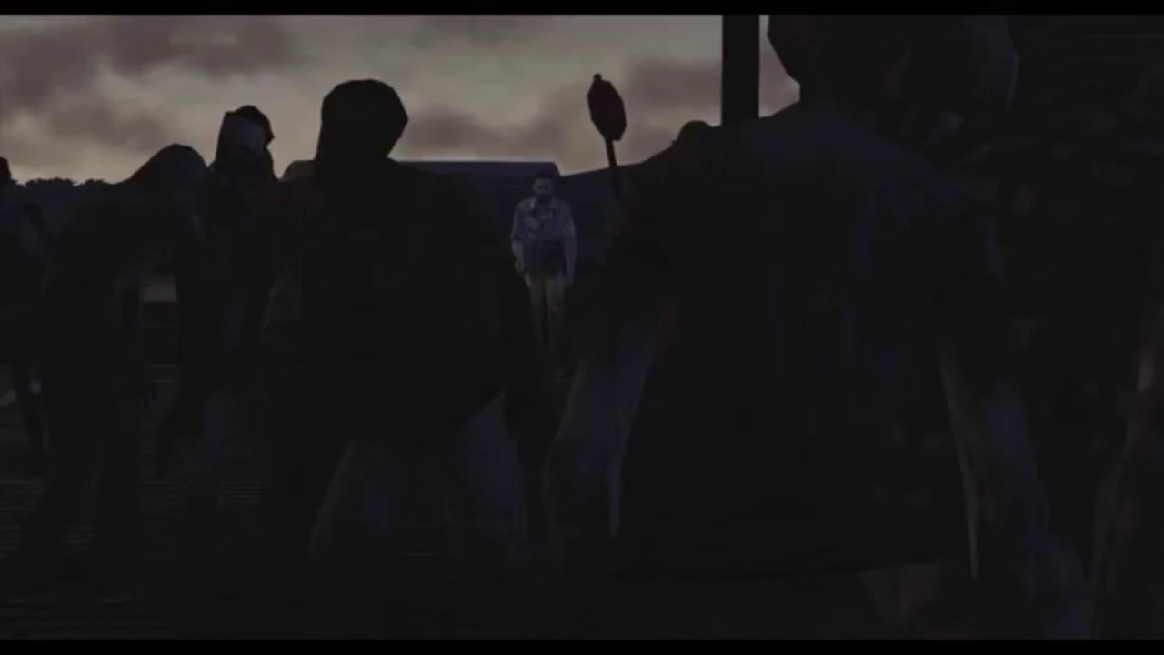 The walking dead game lee badass scene - YouTube