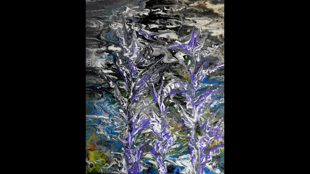 Purple and White Chain Pull Flowers - YouTube