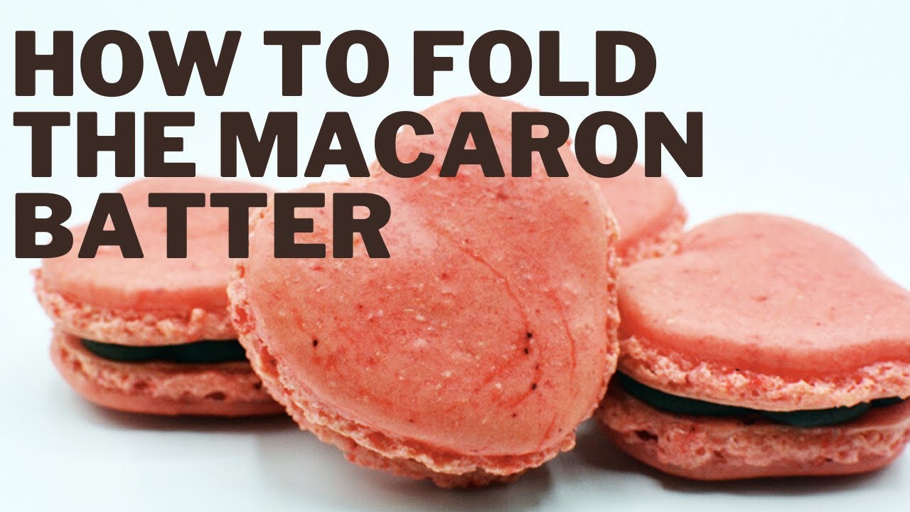 How to fold the macaron batter perfectly - YouTube