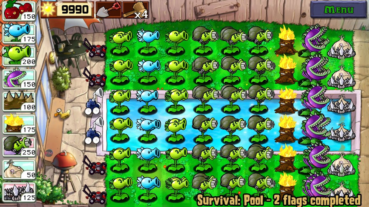 Plants vs Zombies Hack - All Pea PvZ vs Gargantuar Battlez - YouTube