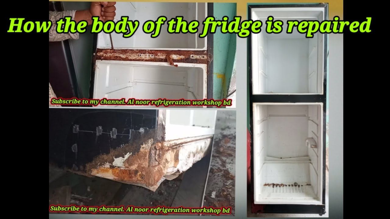 ফ্রিজের বডি মেরামত / রিপেয়ার করুন।How to dent the fridge. - YouTube