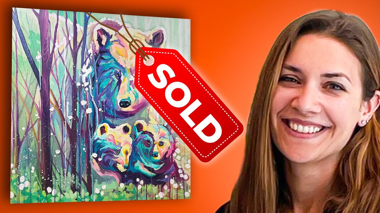 This Painter Creates & Sells Original Paintings Using a SECRET UNIQUE ...