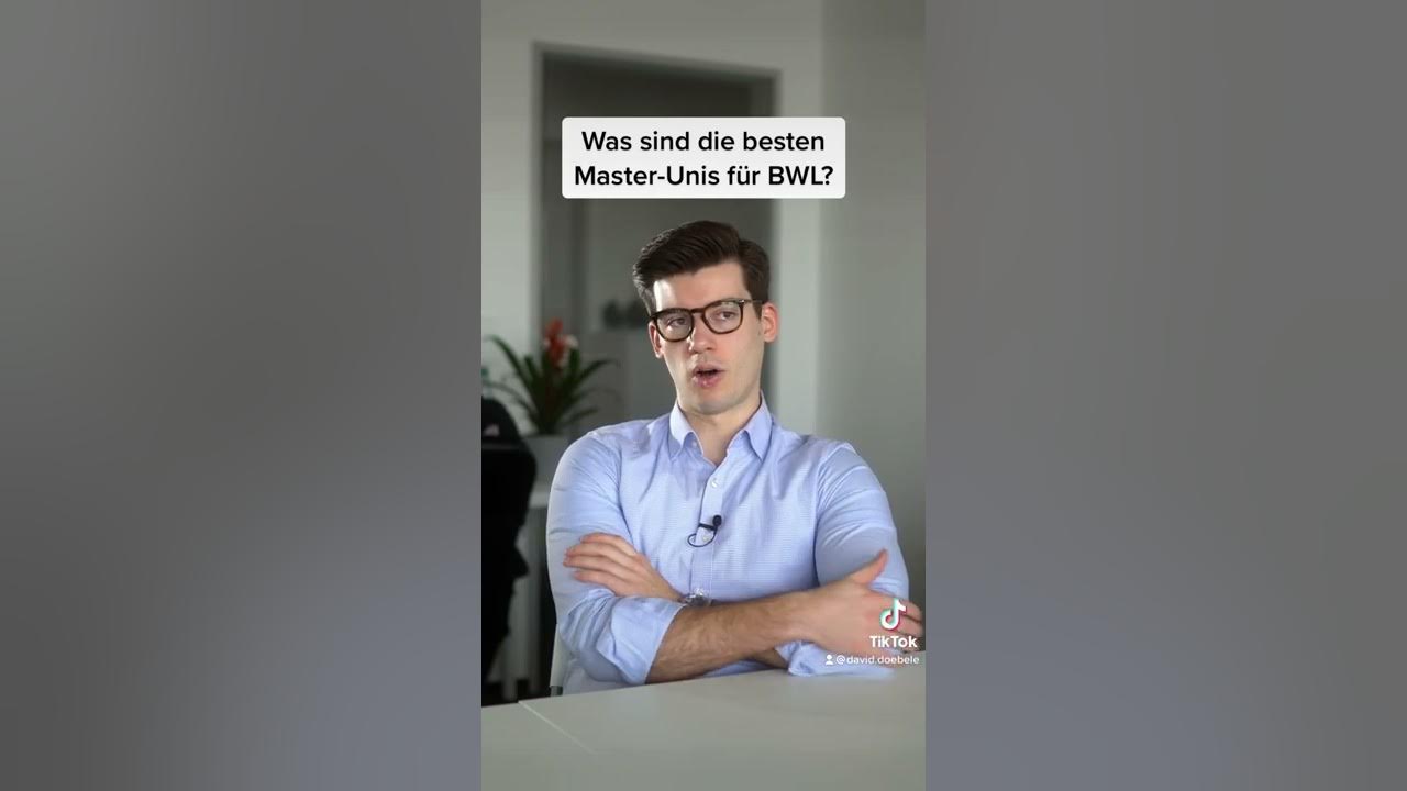 Was sind die besten Master-Unis für BWL? - YouTube