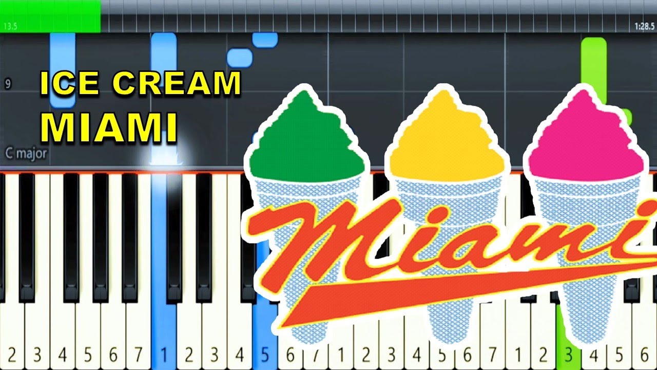Ice Cream Miami (Piano Tutorial) - YouTube