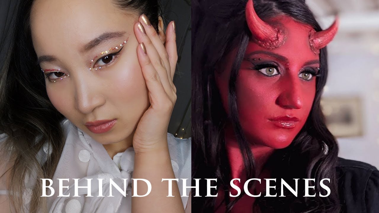 ANGEL VS DEVIL MAKEUP FT BEST HALLOWEEN FRAGRANCES | BEHIND THE SCENES ...