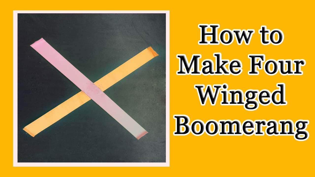 How to Make Paper Four wing Boomerang | Origami Boomerang - YouTube