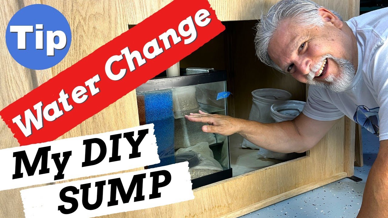 WATER CHANGE Tips when Using a *SUMP FILTER* [Step-by-Step!] - YouTube