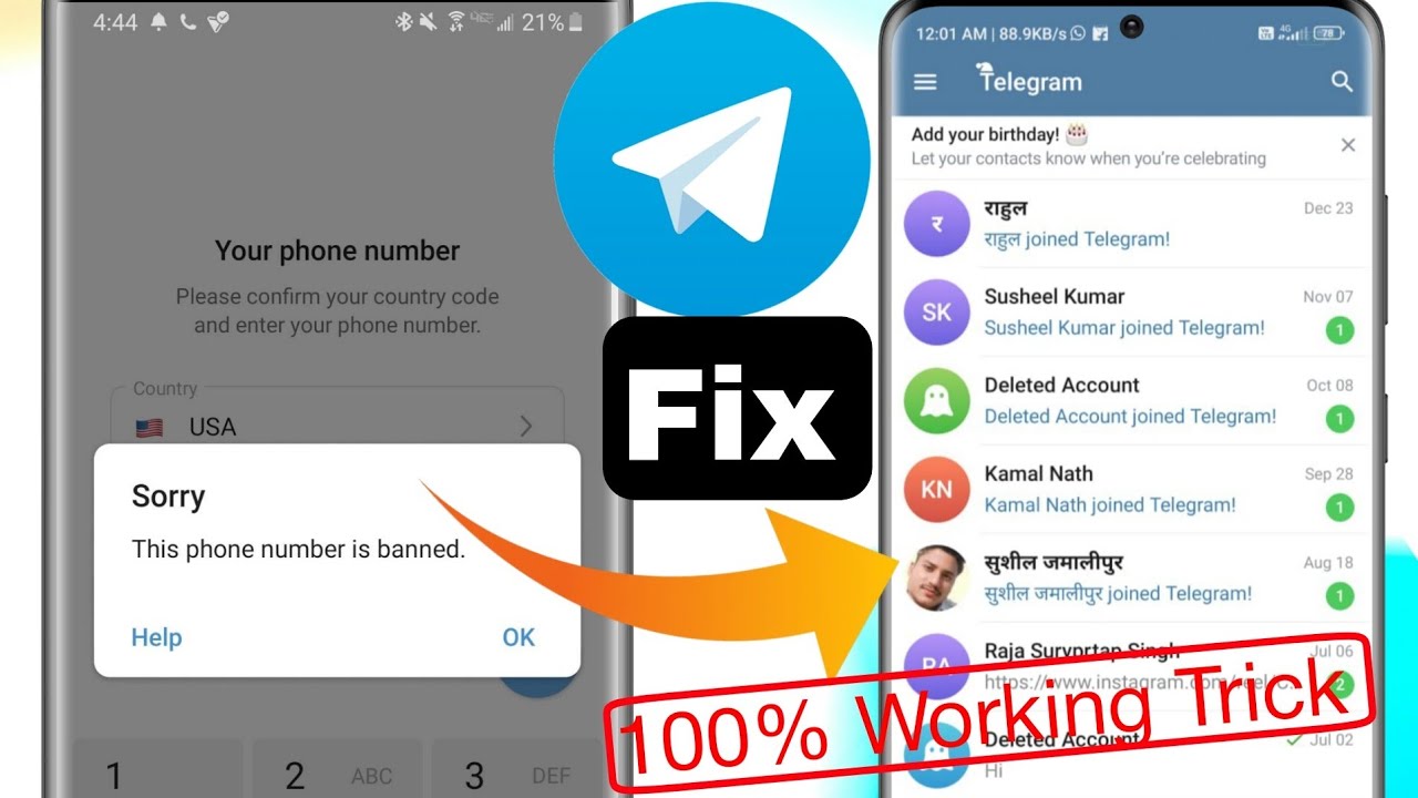 How can I get back my banned Telegram account? - YouTube