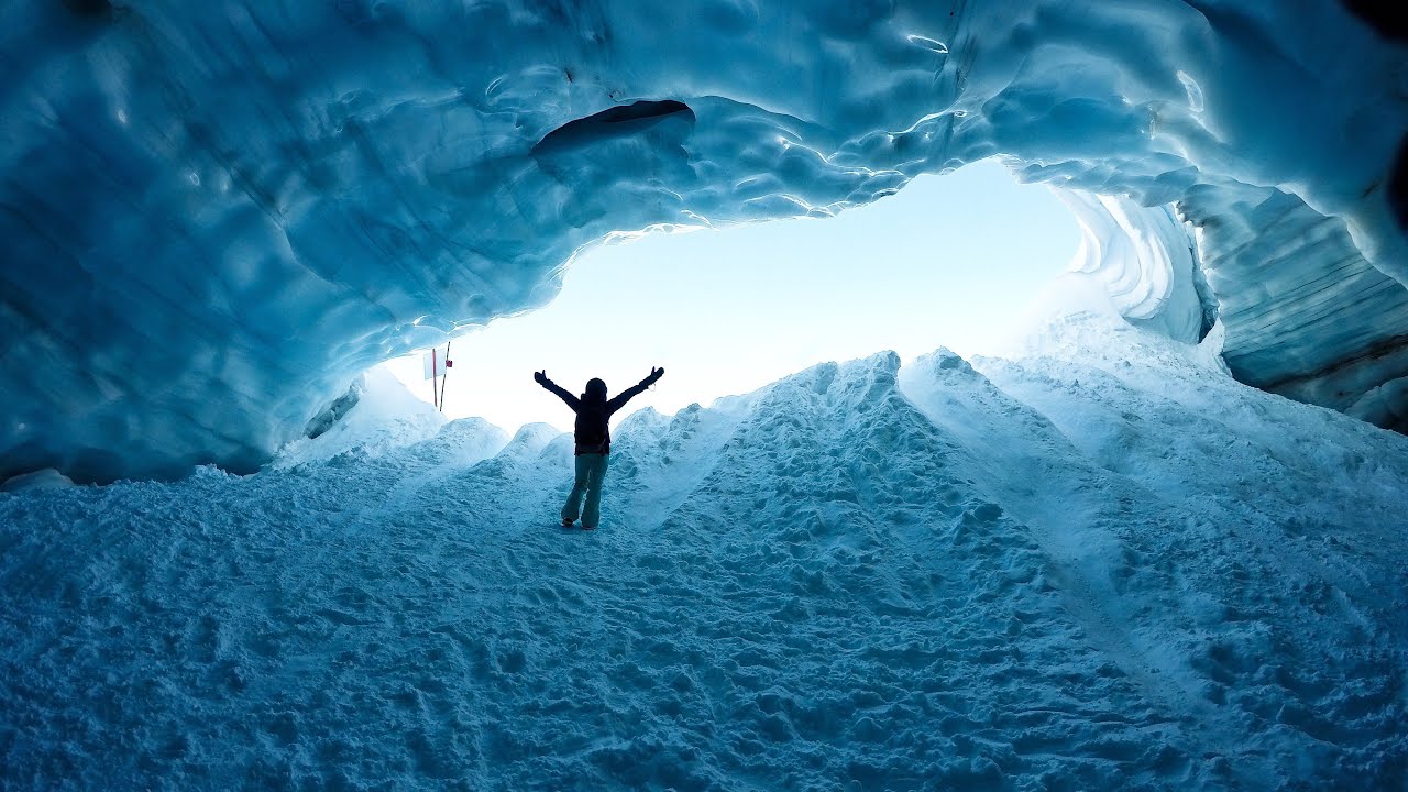 Whistler Blackcomb Ice Cave - Whistler, B.C Snowboarding - YouTube
