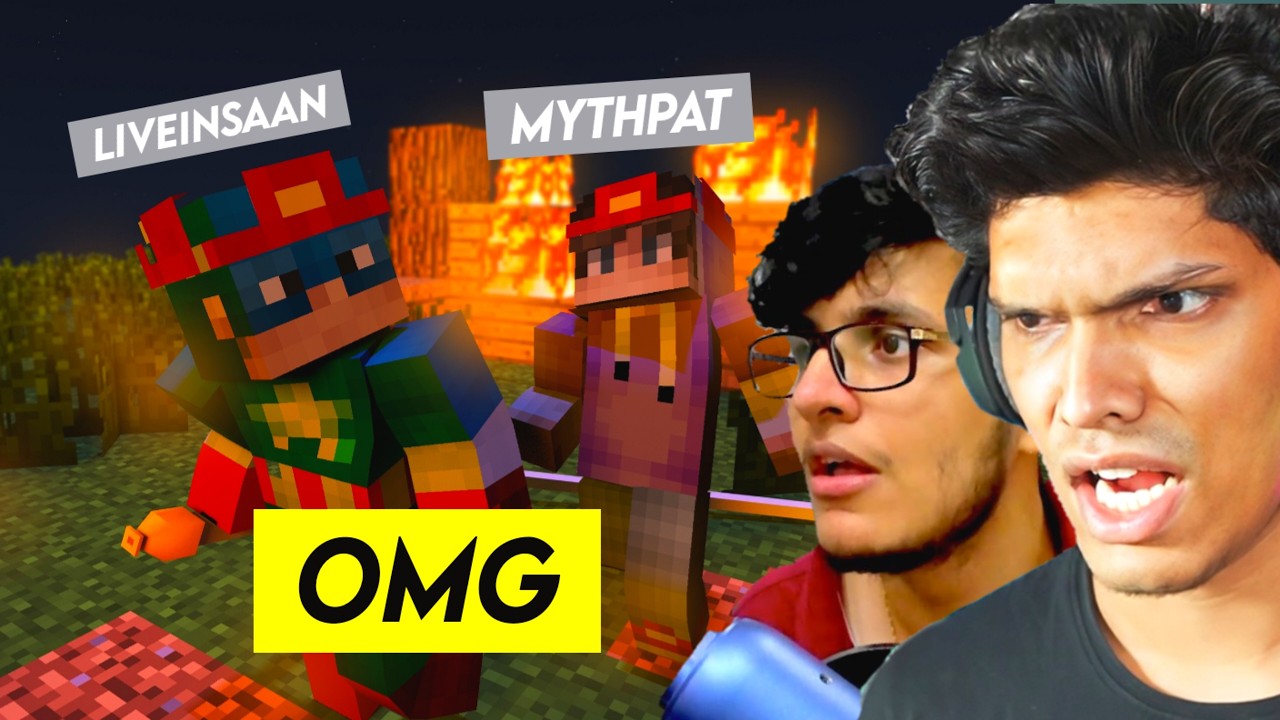 Triggered Insaan & Mythpat FIRST MINECRAFT VIDEO OF Avenger SMP - YouTube