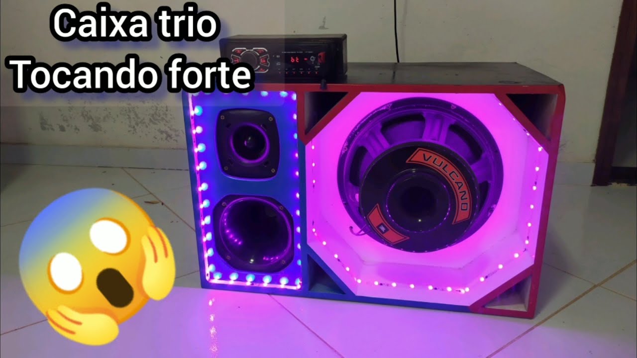 caixa trio com alto falante Vulcano de 12p, tocando forte 🔊🔊 - YouTube