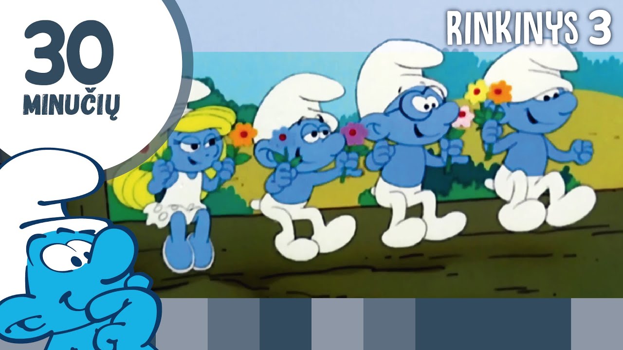 30 minučių Smurfų • 3 Rinkinys • Smurfai - YouTube