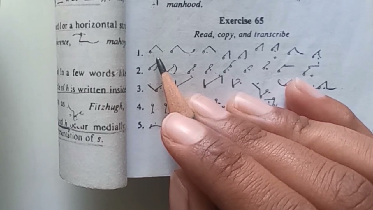 Shorthand Dictation of exercise 65 | dictation of shun hook | by ...