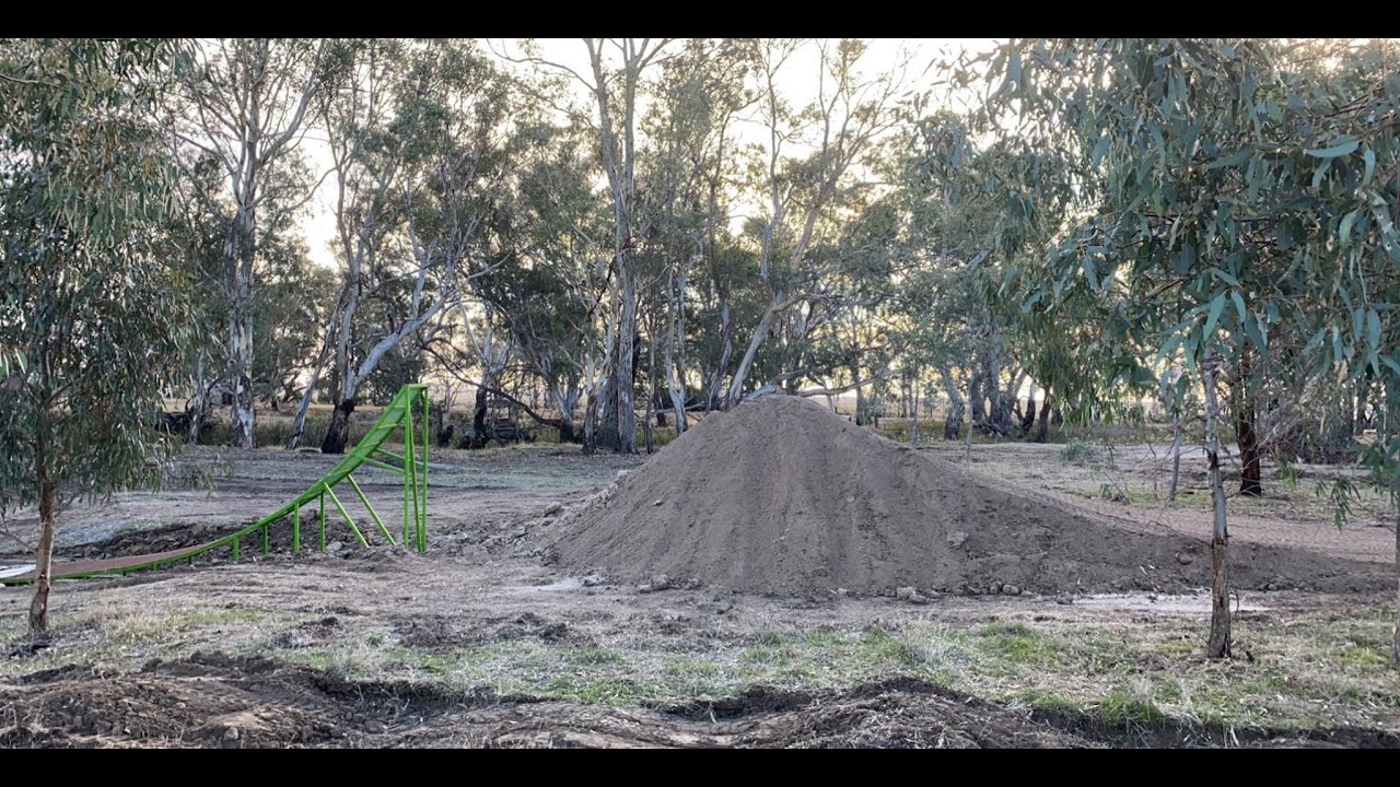 building new track and setting up my fmx ramp - YouTube