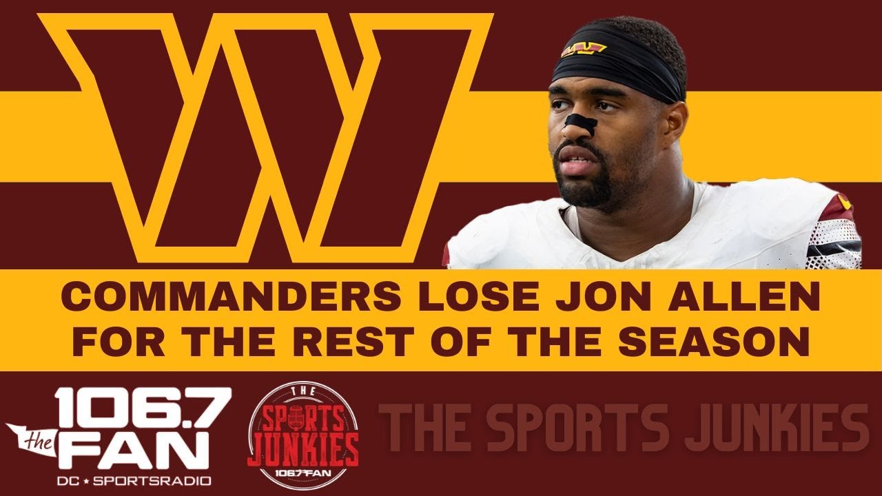 Jon Allen's Season Ending Injury is a Bummer | Sports Junkies - YouTube