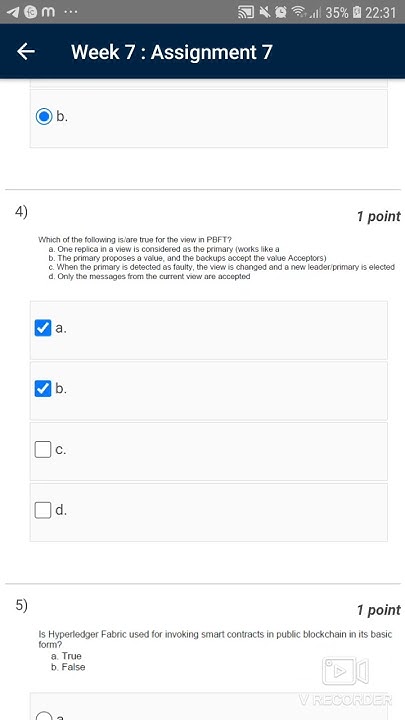 🔥💥WEEK 7💥🔥100%💥BLOCKCHAIN AND ITS APPLICATIONS ASSIGNMENT SOLUTION 💥 - YouTube