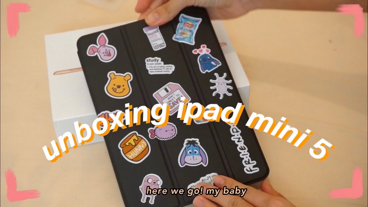 [ENG] ASMR Unboxing my new ipad mini 5 64gb gold💜🧡 - YouTube