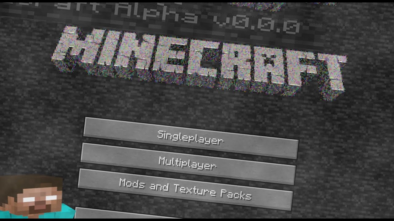 MINECRAFT SCARY LOST ALPHA VERSION! Version 0.0.0 Herobrine? - YouTube