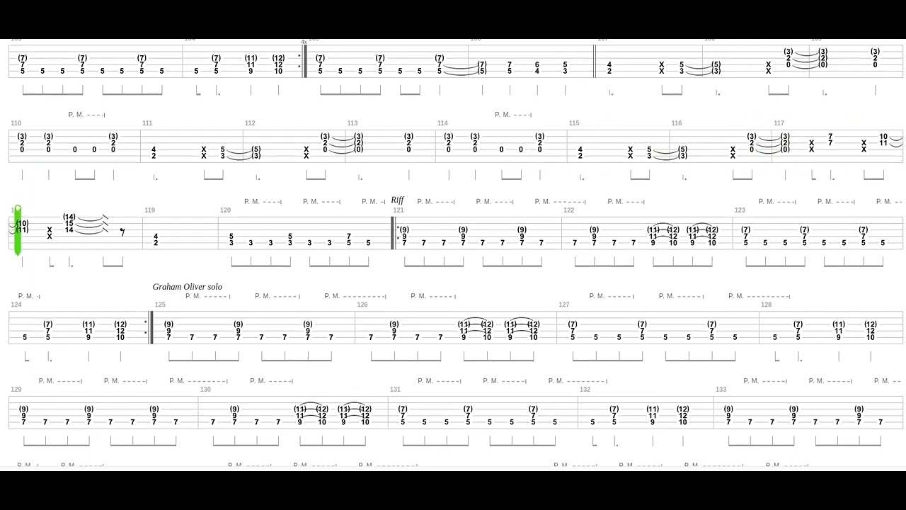 Princess Of The Night Tab by Saxon + Guitar only + Guitar tab - YouTube