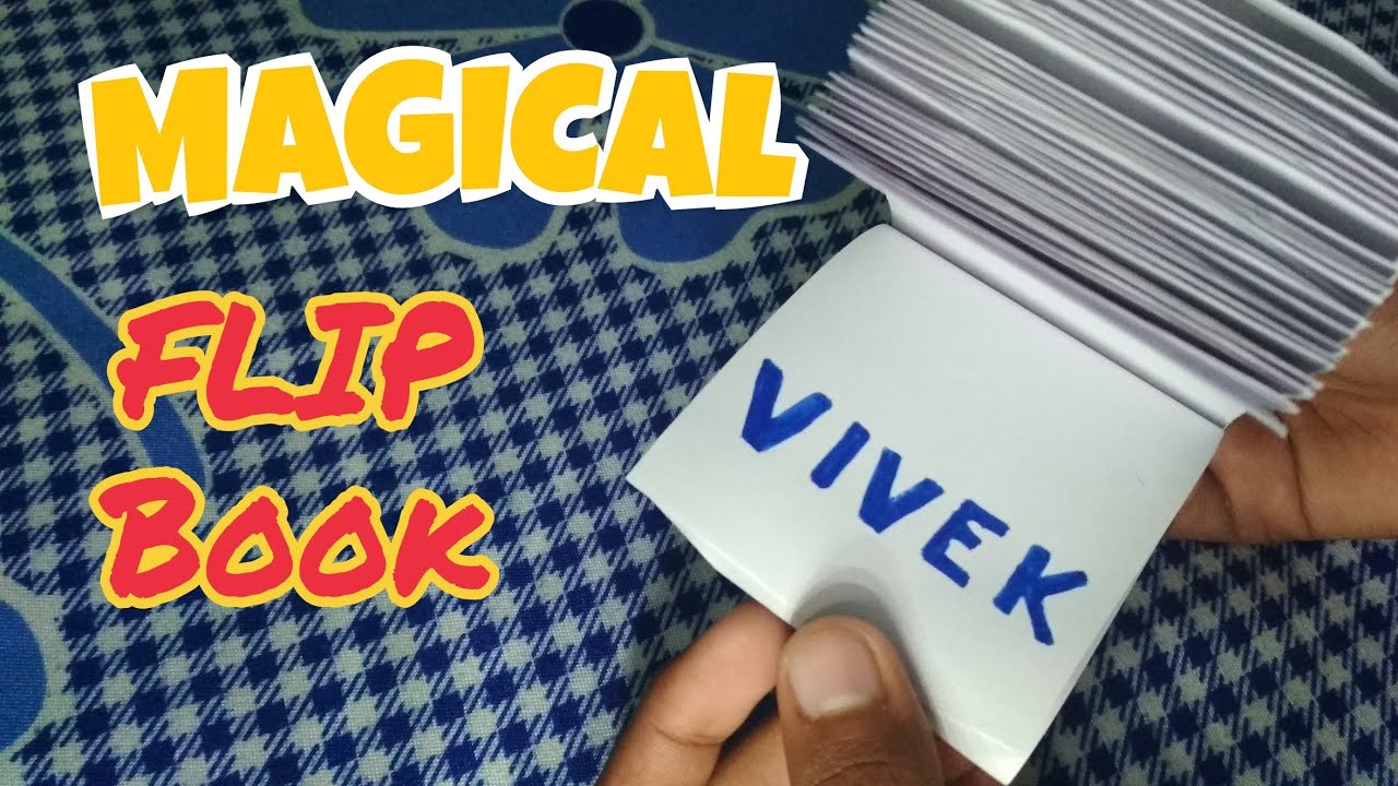 FLIP BOOK | HOW TO MAKE MAGICAL FLIP BOOK OF YOUR NAME | #Vivek - YouTube