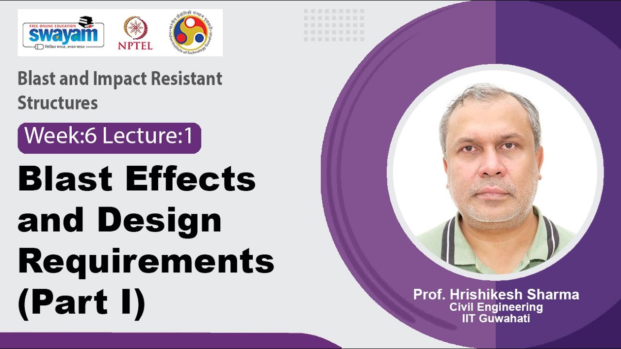 Lec 26: Blast Effects and design requirements (Part I) - YouTube