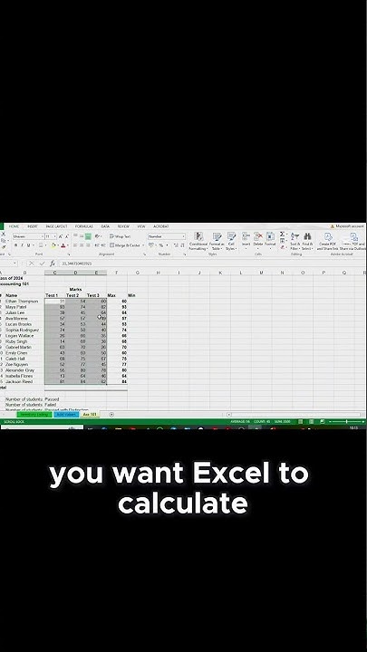 Advanced Excel Calculating Max and Min Values Efficiently - YouTube