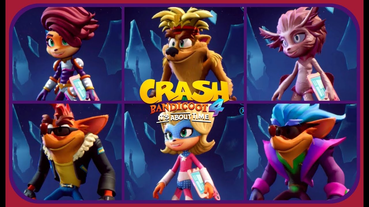 Crash Bandicoot 4: it's About Time - All Skins - YouTube