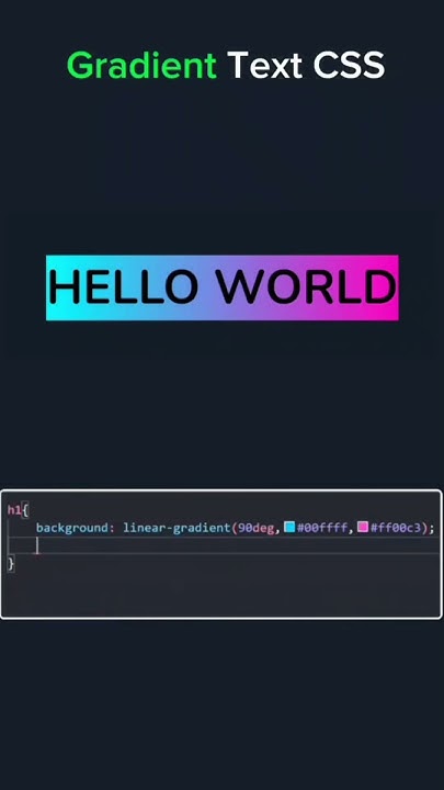 Tạo màu Gradient cho Text trong CSS | Tips Frontend #shorts #tips #frontend - YouTube