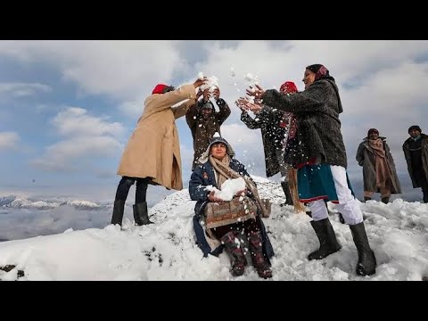 Live⭕Fresh Snowfall in Pahalgam Kashmir | Pahalgam Weather Today ...