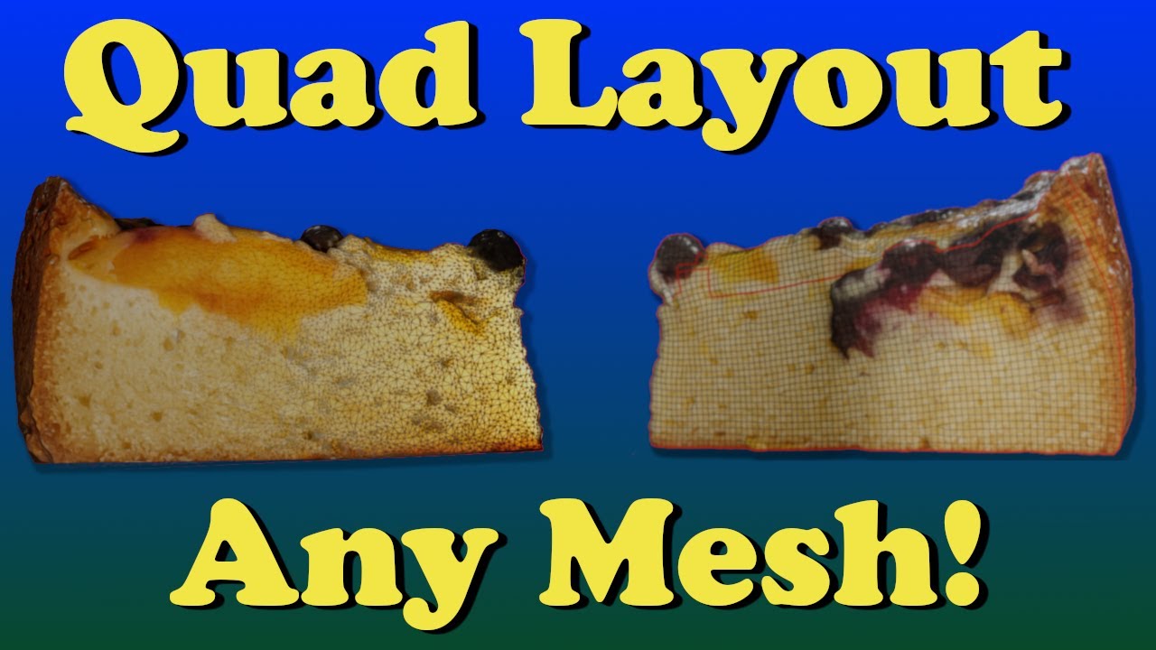 Make Any Mesh Into A Quad Layout - Using Instant Meshes - YouTube