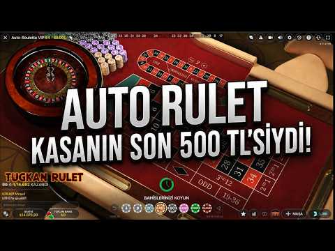 RULET | 500 TL Bakiye Buradan Döner mi? AUTO RULETTE 106.000 TL VURGUNU! #rulet #tugkanrulet #casino