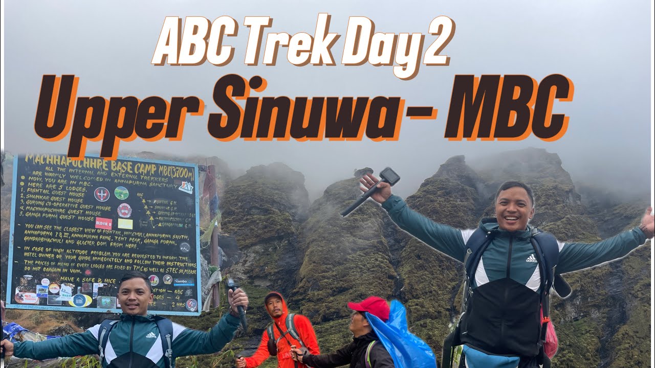 ABC Trek Day 2 Upper Sinuwa - MBC @MilanDiaries09 - YouTube