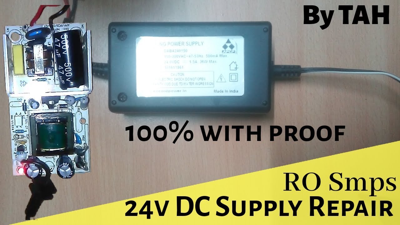 SMPS Repair 24v Supply for RO //BY -TECHNIQUES AT HOME - YouTube