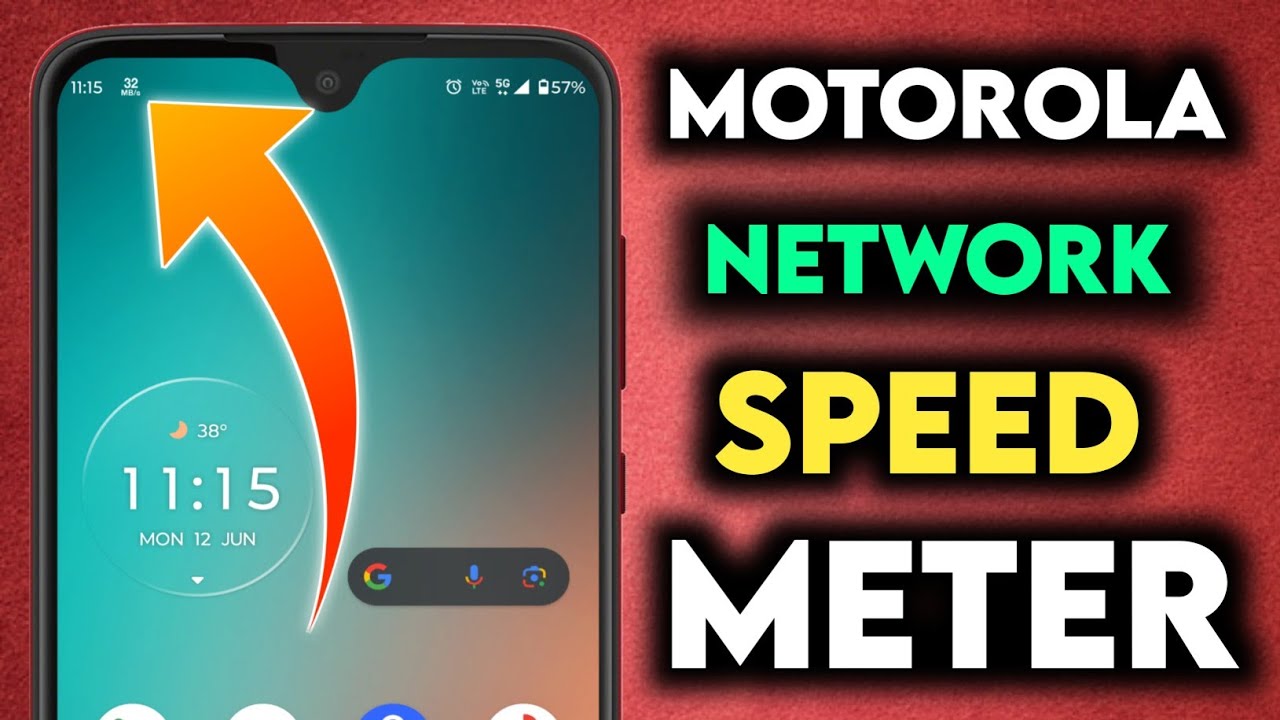 add network speed meter in Motorola mobiles, network speed meter in n ...