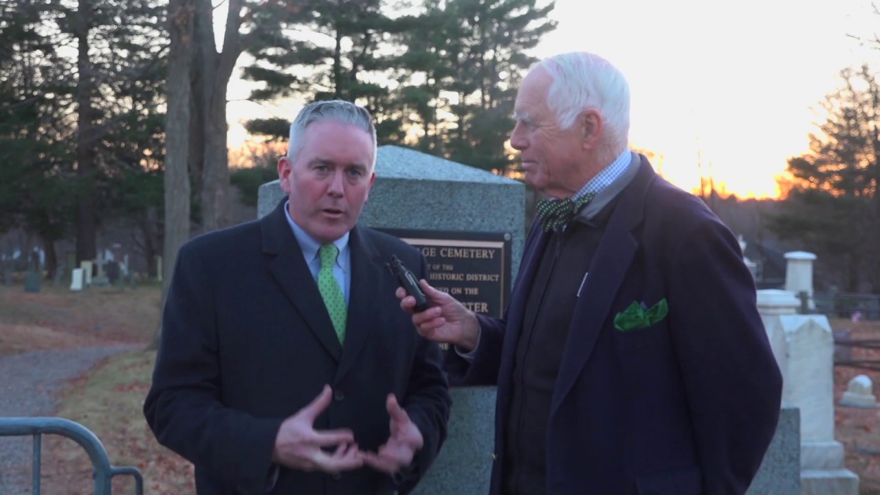 Senator Mike Rush: Check Presentation to Old Village Cemetery Committee ...