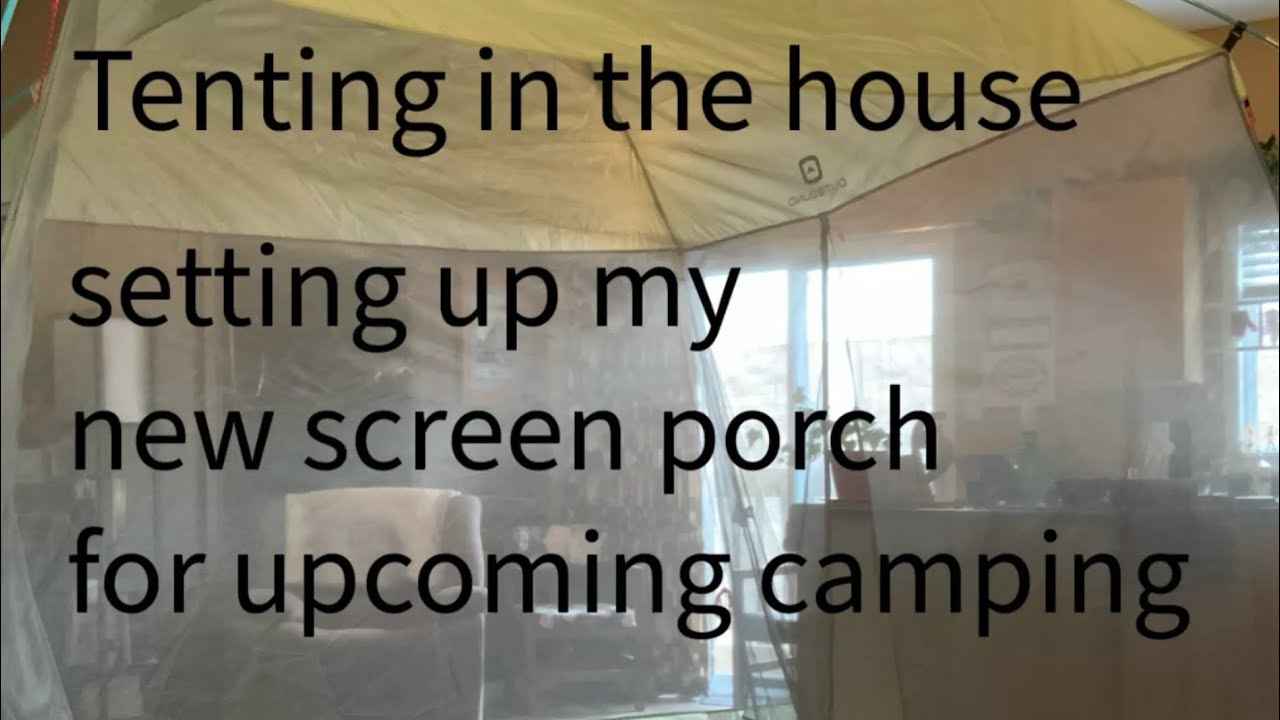 Setting the tent up inside the house - YouTube