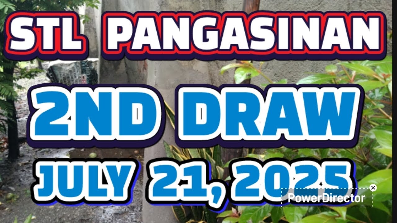 STL PANGASINAN RESULT TODAY 2ND DRAW JULY 21, 2025 5PM | MONDAY - YouTube
