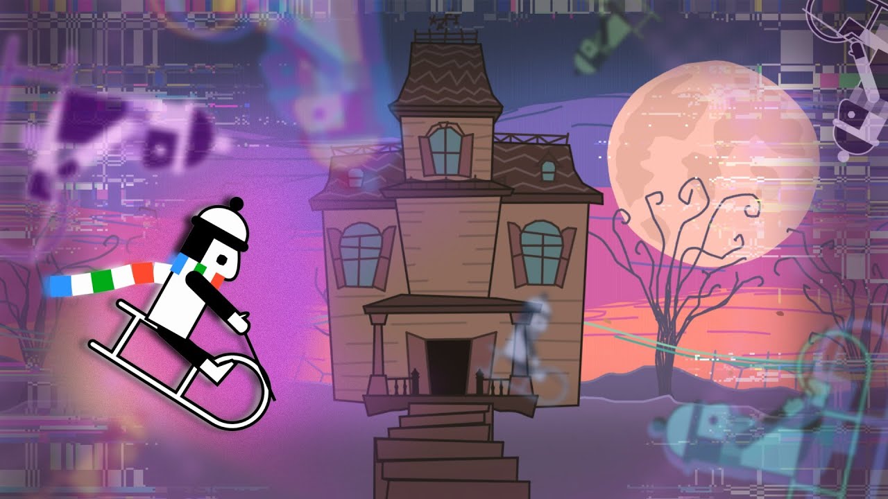 Halloween in Bosh's Mansion 2 - Line Rider - YouTube