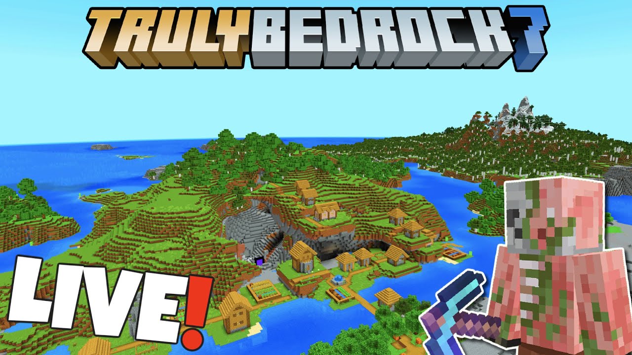 BRAND NEW WORLD! Truly Bedrock #1 Minecraft Bedrock Edition Survival ...