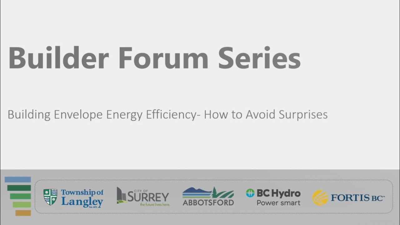 Building Envelope Energy Efficiency - How to Avoid Surprises - YouTube