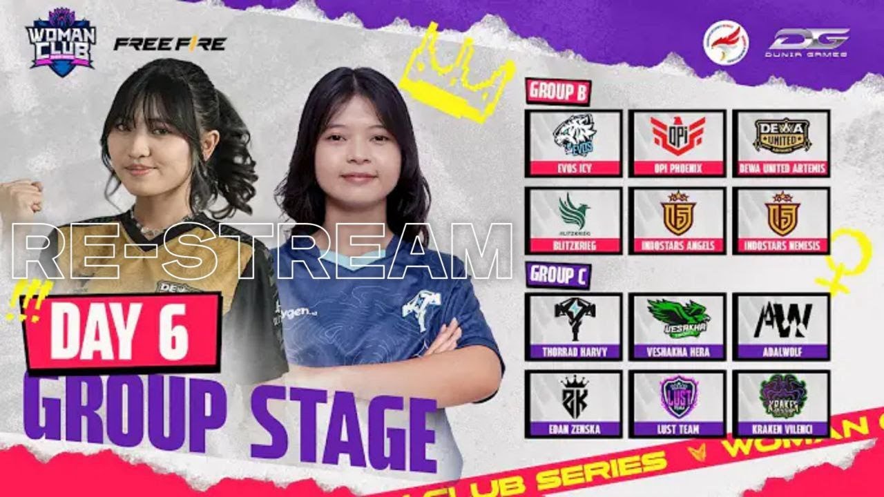 WCS FREE FIRE SEASON 5 : GROUP STAGE DAY 6 (GROUP B & GROUP C) - RE ...