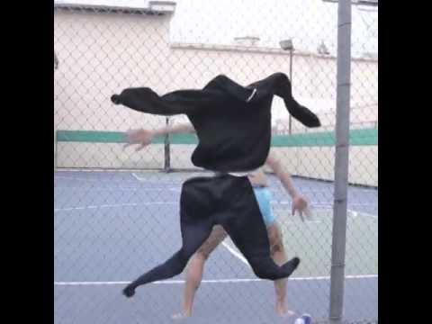 Jumping through fences at Warner Bros Studio - YouTube